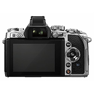 Olympus OM-D E-M1 16MP Mirrorless Digital Camera with 3-Inch LCD (Body Only) (Silver w/ Black Trim)