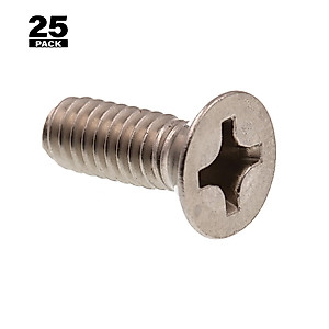 Prime-Line 9001555 Machine Screws, Flat Head, Phillips Drive, #12-24 X 5/8 in (25 Pack)