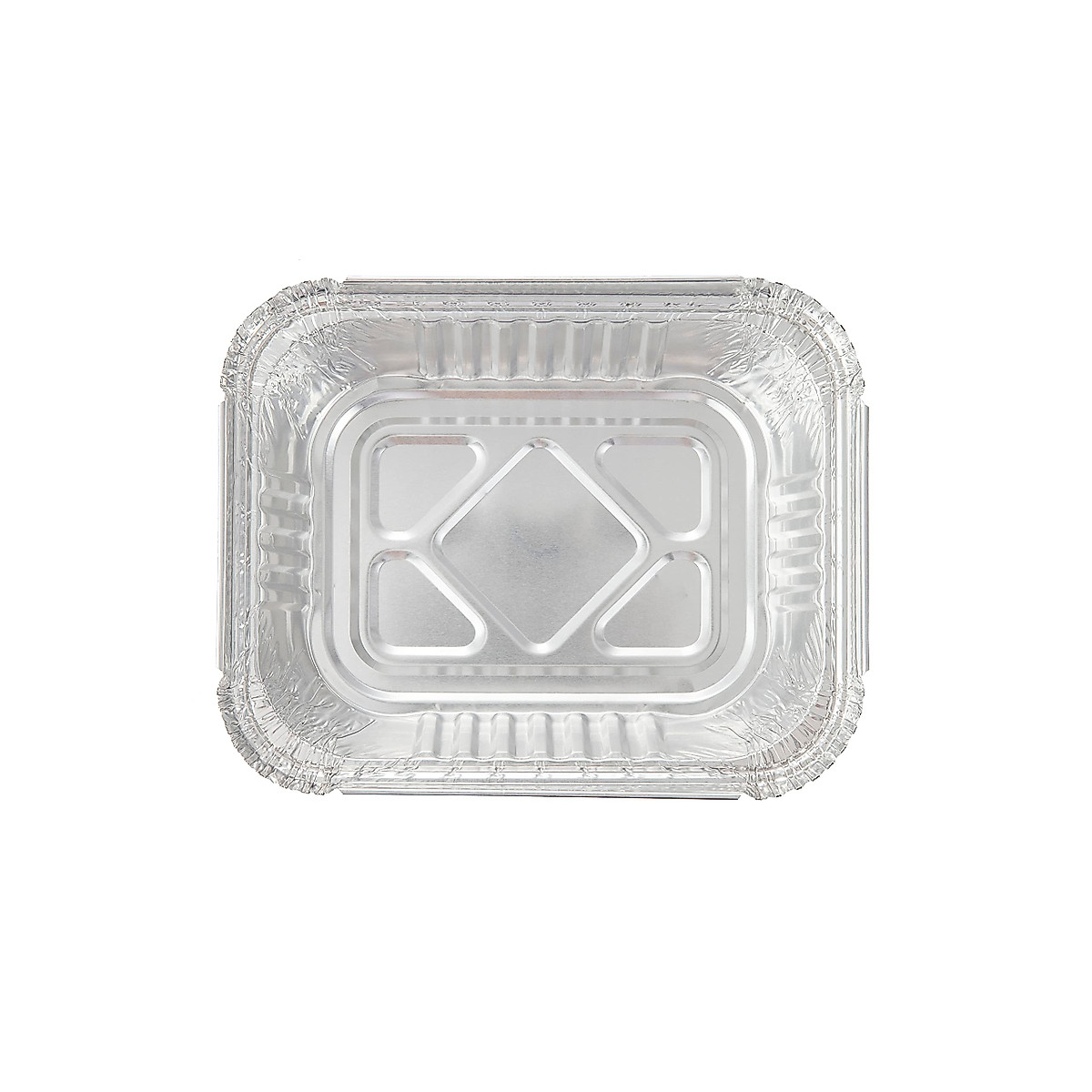 Waytiffer Aluminum Foil Pan 5.5" x 4.5" (50 Pack) Disposable Cookware with Lids/Aluminum Foil Food Containers/Meal Prep Freezer Drip Pans BBQ Potluck Holidays Silver