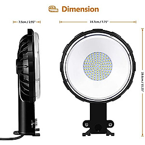 Bellanny 2PCs 100W LED Barn Light, 10000LM 5000K Daylight White Commercial Street Light, Dusk to Dawn IP65 Waterproof Outdoor Security Area Light for Yard, Garage, Patio