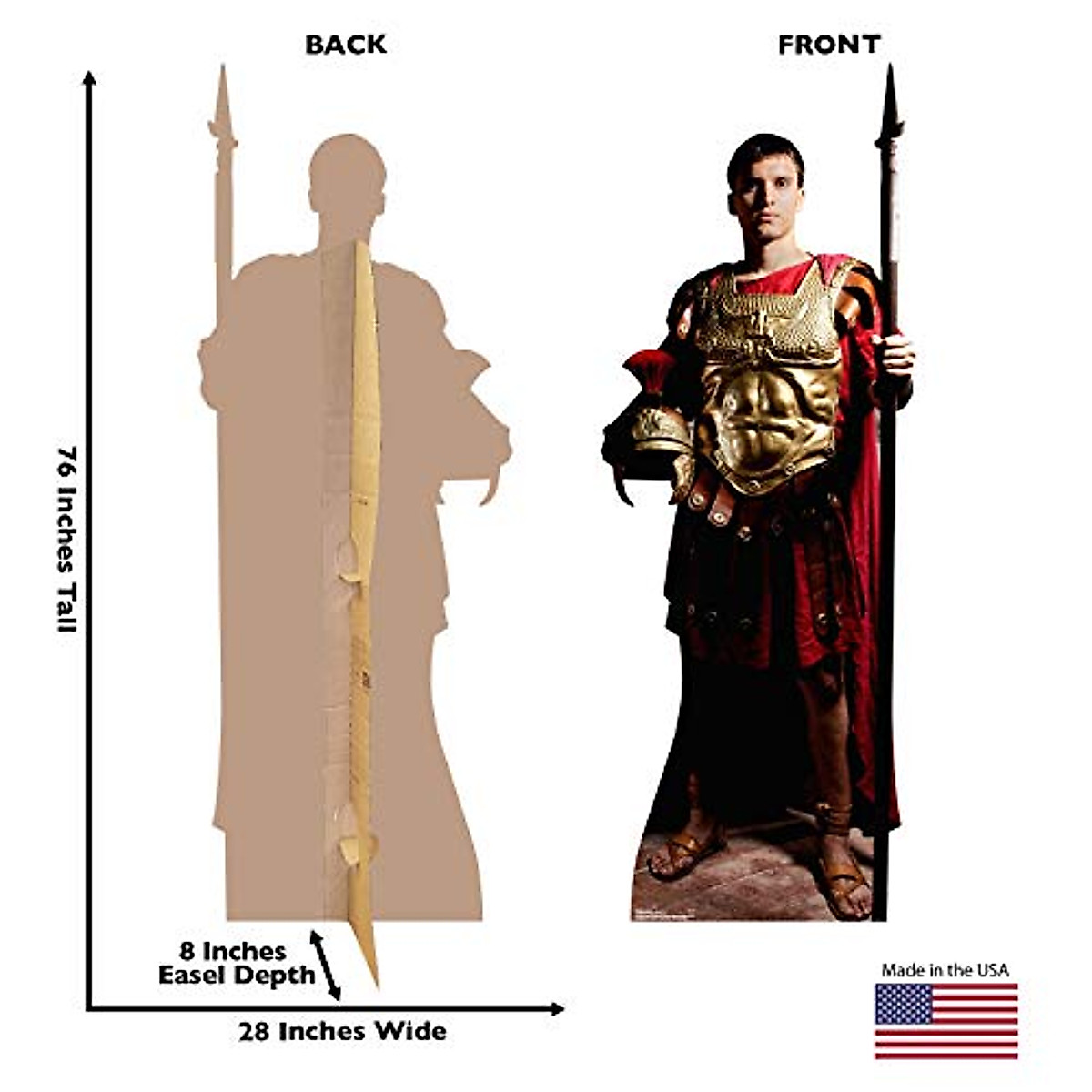 Cardboard People Roman Soldier Life Size Cardboard Cutout Standup