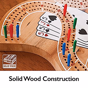 Mainstreet Classics Wooden "29" Cribbage Board Game Set