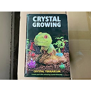 Dinosaur Crystal Growing Kit - STEM Science Experiment for Kids Ages 8-12, Grow Your Own Crystal Terrarium, DIY Gift for Christmas or Birthdays