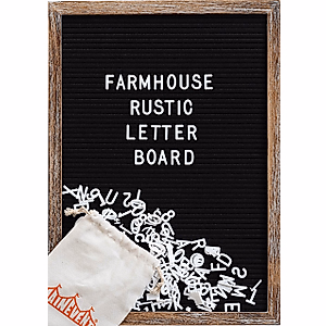 Felt Letter Board Letters Numbers Set 10x10 Inch, First Day School Board, Black Message Board Word Classroom Decor, Announcement Board Letters, Wood Frame Stand, New Pregnancy Baby Farmhouse Gifts