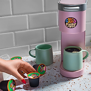 Crazy Cups Flavored Coffee Pods Variety Pack, Medium Roast, Single Serve in Recyclable for Keurig K cups Machines, 50 Count