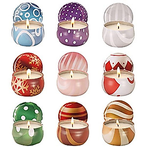 Scented Candle Gift Set, 9 Pack 2.2 oz Aromatherapy Candles,Soy Scented Candles for Home,Holiday Gifts for Mom, Lovers, Friends and Women/Men