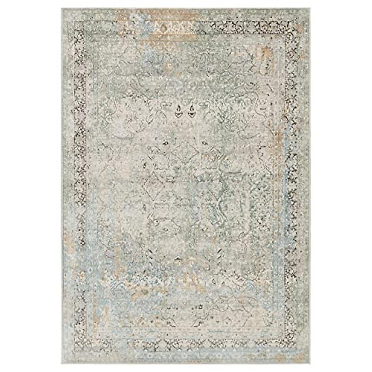 Jaipur Living Vibe Thayer 7'10"X10' Area Rug, Updated Traditional Green for Indoor Spaces