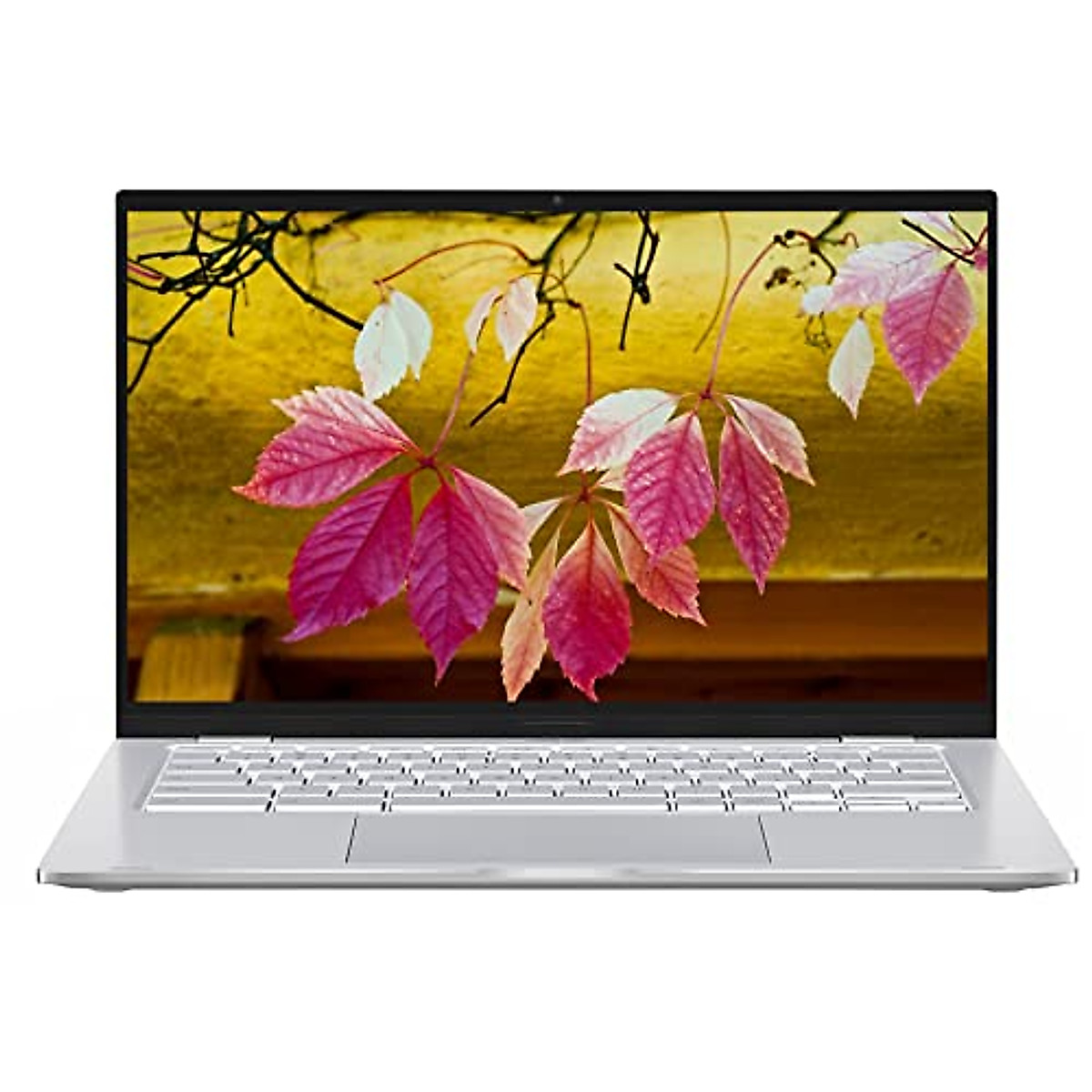 ASUS 2022 14" FHD Chromebook Laptop, Intel Core M3-8100Y Processor, 8GB RAM, 64GB eMMC Flash Memory, Intel HD Graphics, HD Webcam, Chrome OS, Silver, 128GB Snowbell USB Card