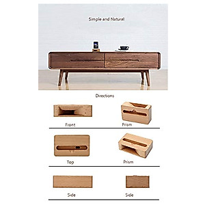 UnnFiko Wooden Sound Amplifier Stand Holder for iPhone, Natural Loudspeaker Mini Megaphone Cell Phone Stand (Square)