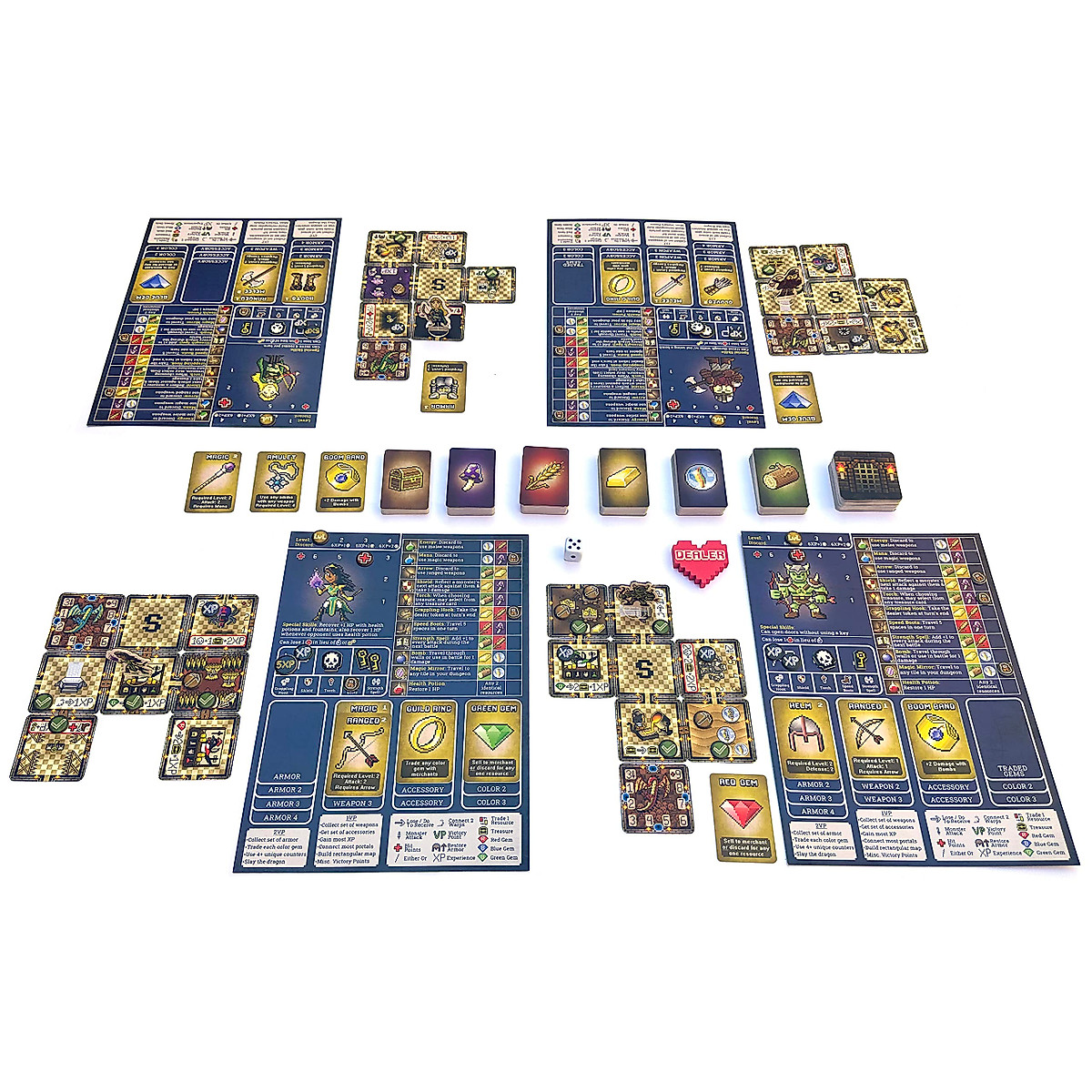 Dungeons and Feelings Board Game | Social and Strategy Hybrid Board Game | Ice Breaker | Story Telling | Question Game | RPG | Adventure | 1st Edition