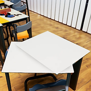 School Smart Poster Board, 11 x 14 Inches, White, Pack of 25 - 1371698