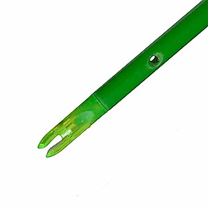 Truglo 5/16in Lightweight Waterproof High-Visible Durable Green Archery Arrow Replacement Nocks for Tapered Bowfishing Arrows, 6-Pack
