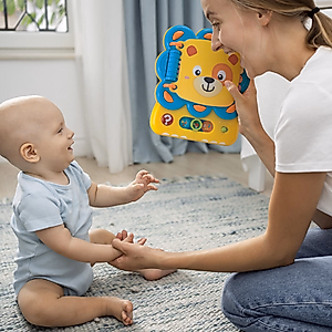 Words and ABC Learning for Toddlers 1-3 Years Old with Chapa The Lion Alphabet Book - Interactive Sound Book with Melodies, Fun Sounds & Light for Early Education and Development