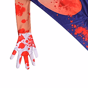 Quenny Halloween sonic dress up costume,cartoon sonic performance cosplay costumes. (Sonic Costume, Medium(6-7Y))