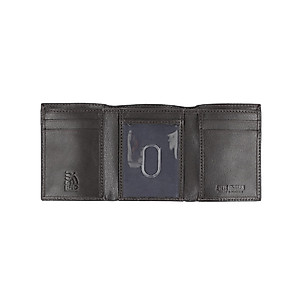 Steve Madden mens Rfid Trifold Wallet With Id Window, Brown, One Size