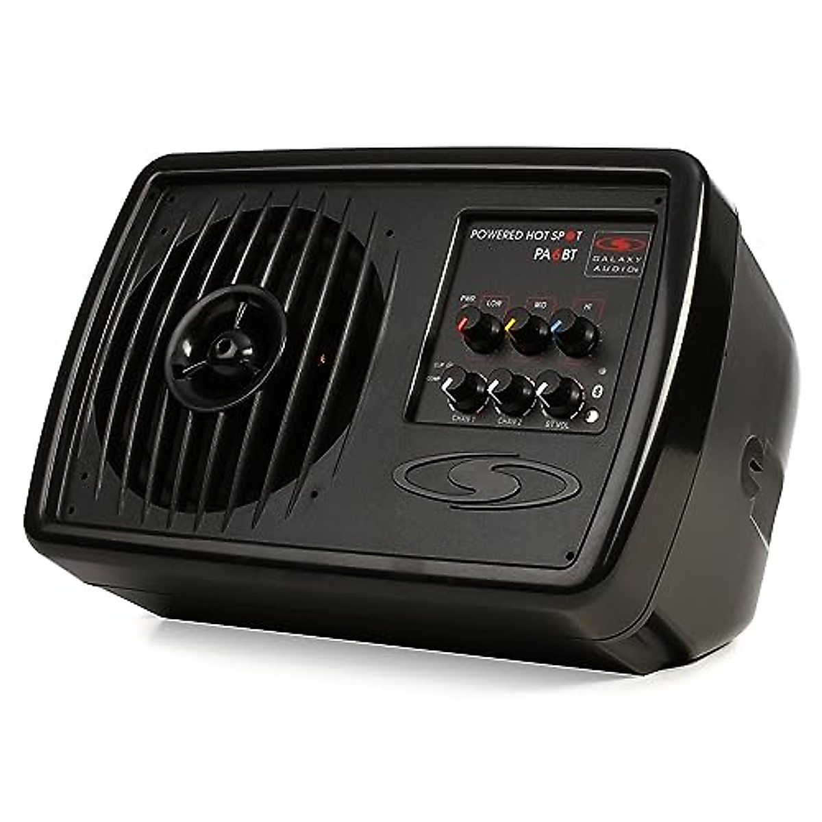 Galaxy Audio PA6BT 6" 170 Watt 2-Way Powered Hot Spot Monitor Speaker With Bluetooth,Black