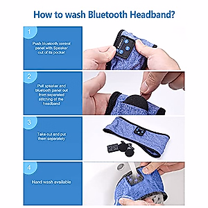 Lavince Bluetooth Headband, Sleep Headphones Sports Headband Headphones Noise Cancelling Sleeping Headphones Earbuds for Sleep,Workout,Running,Yoga,Travel, for Women Men