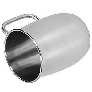 Yosoo 1000ml Stainless Steel Wine Bar Beer Mug,Water Cup with Handle, Portable Coffee Cup Drinkware,Large Capacity Beer Bar Supplies