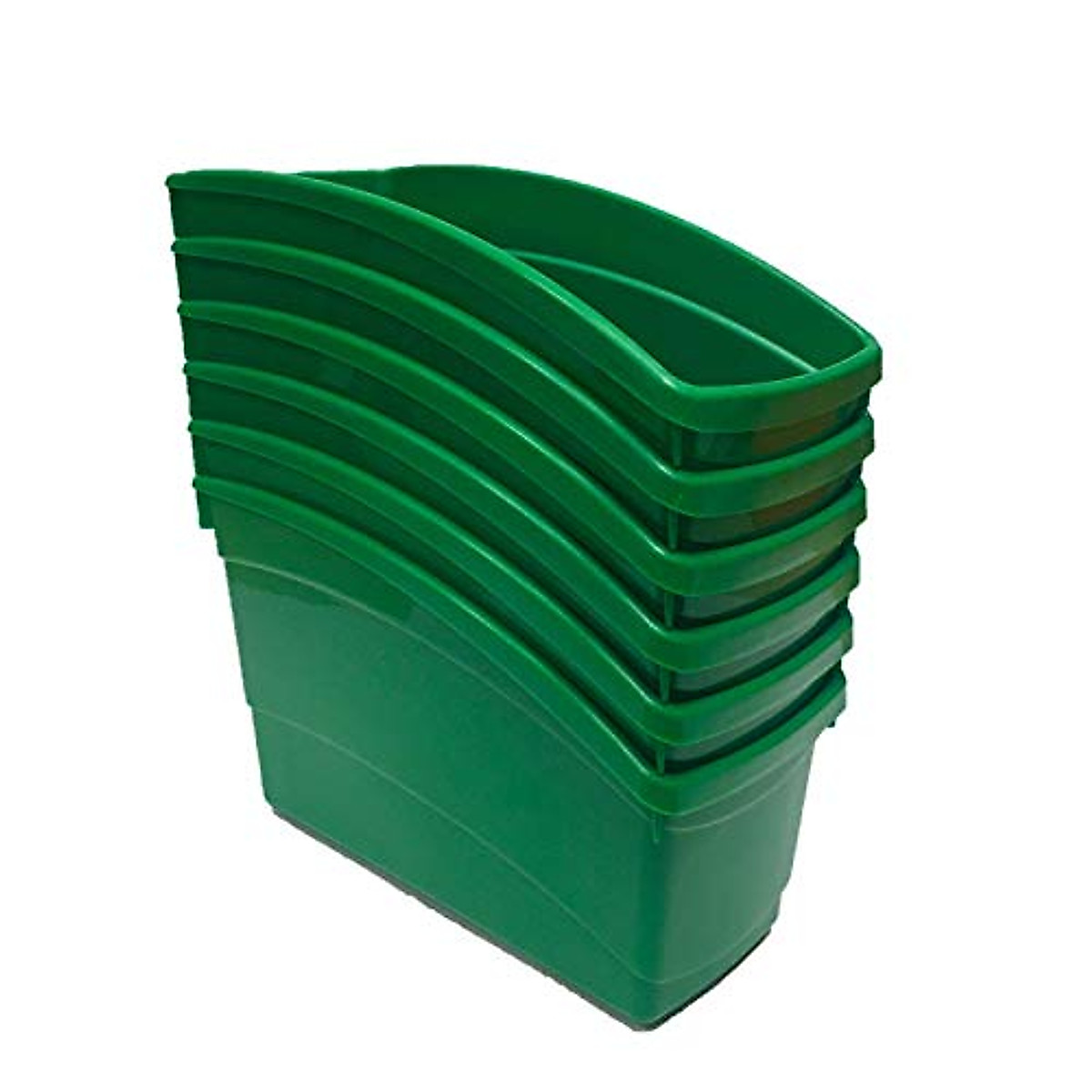 S&S Worldwide Green Book Bins (Pack of 6)