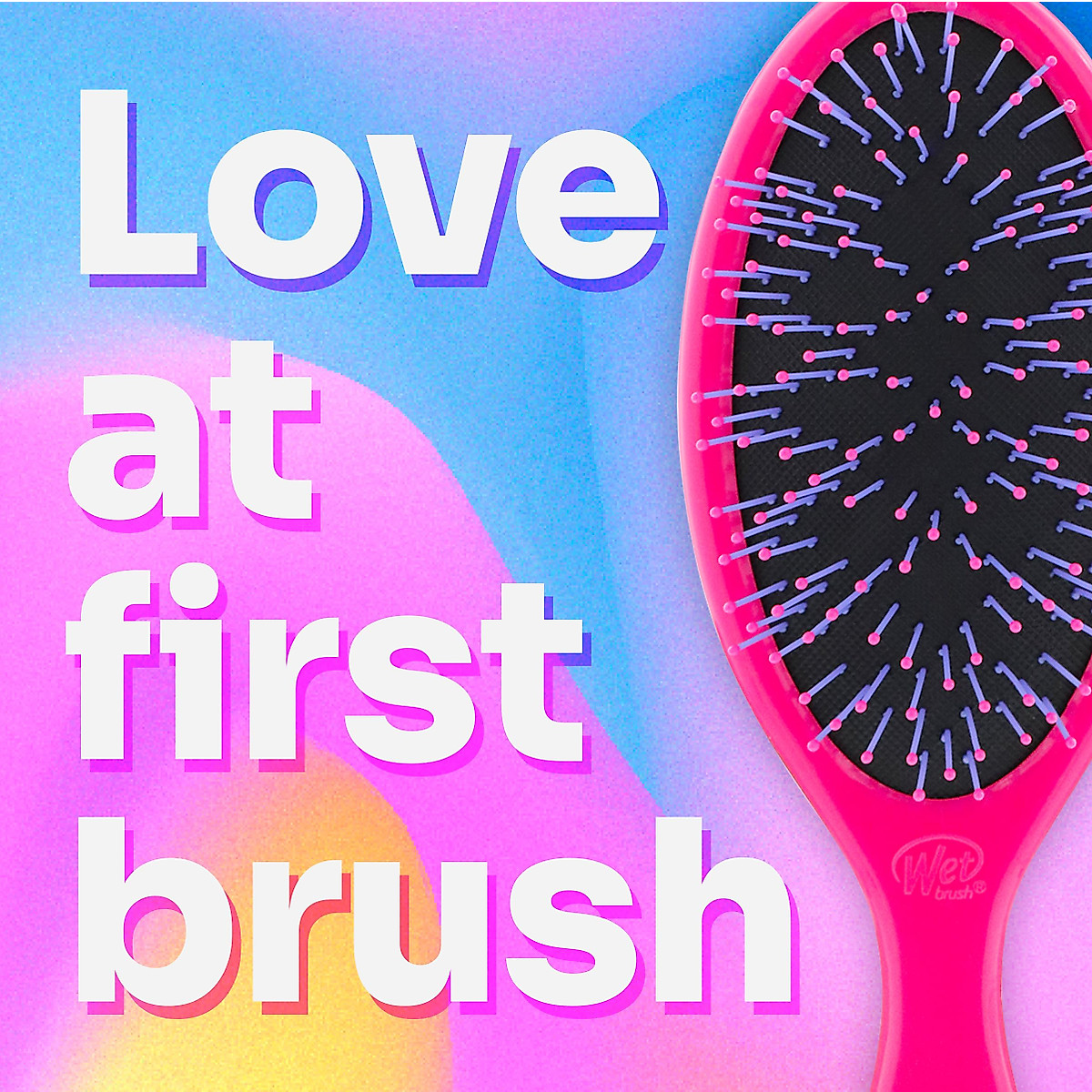Wet Brush Thick Hair Detangling Brush, Pink - Ultra-Soft IntelliFlex Bristles Glide Through Tangles With Ease - Pain-Free Detangler for All Hair Types, Wet & Dry Hair