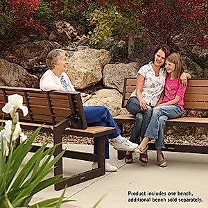 Lifetime 60054 Convertible Bench / Table, Faux Wood Construction