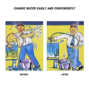 Unigift Aquarium Water Changer with Airbag and Water Flow Controller - 8.2ft