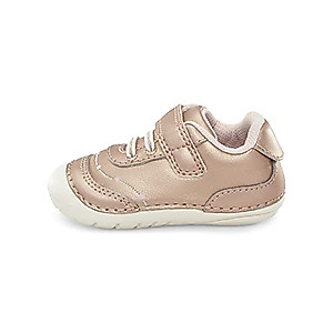 Stride Rite Baby Girls Soft Motion Adalyn First Walker Shoe, Rose Gold, 3 Wide Infant