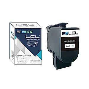 LCL Compatible Toner Cartridge Replacement for Lexmark 24B6011 6000 Pages XC2130 XC2132 (1-Pack Black)