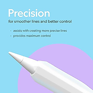 PaperLike Pencil Grips for Apple Pencil 1st & 2nd Generation - Set of 2 - Comfort & Precision (Transparent)