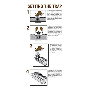 YARDDOG Mole Trap Step to Set Commercial Grade