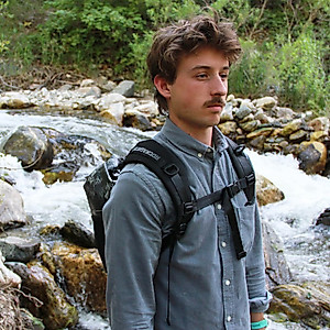 Rockagator Firebreak Ultralight 25-Liter Waterproof Backpack (Black/Green, 25 Liter)