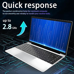 Laptop Computer Intel Celeron N4020C 14.1", 8GB DDR4 Memory 512GB SSD, Windows 11,FHD Display for Work and Entertainment, Sliver Expandable 1TB SSD,Ultra Slim, USB3.0, TF Card and Numeric Keypad