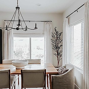 TWOPAGES Liz Linen Curtain Linen Drapery Panel for Living Room Bedroom Patio Door (Custom) 1 Panel