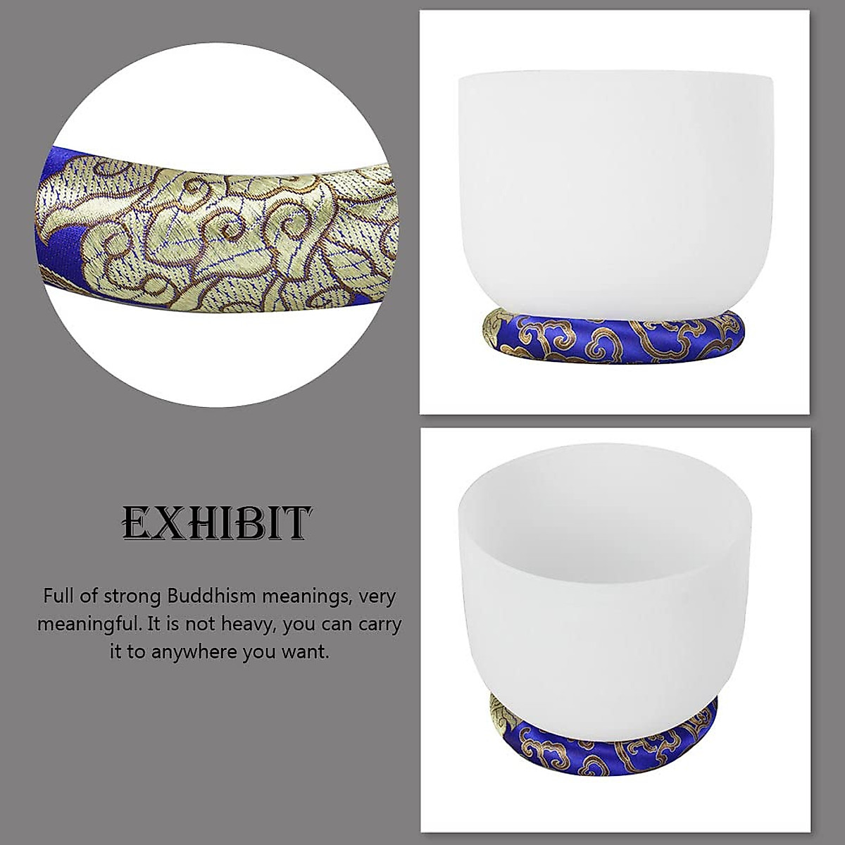 Milisten Bowl Cushion Buddha Sound Bowl Washer Silk Manual Product Singing Bowl Cushion