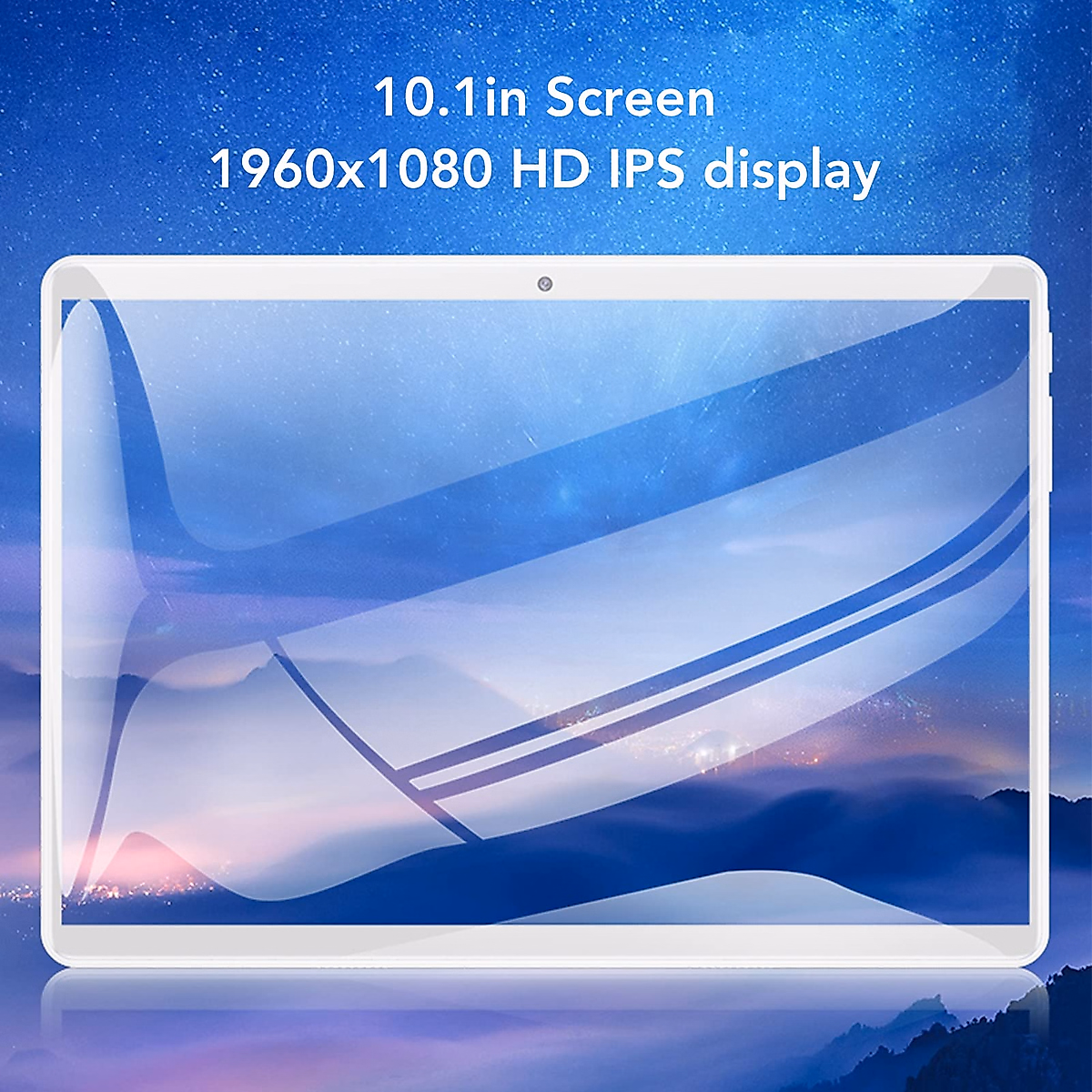 10.1in Gaming Tablet,2.4G/5G WiFi,6GB 128GB Storage,Front 8MP Rear 16MP Camera,1960x1080 IPS HD MT6797 Deca Cores CPU,8800mAh Tablet for Android10,Blue(#2)