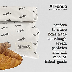 Beeswax Bags for Bread | XL Cotton Bread Bags for Sourdough | Reusable Sourdough Bread Bag | Beeswax Bread Bags for Sourdough | Beeswax Bread Bag | Storage Sourdough Accessories