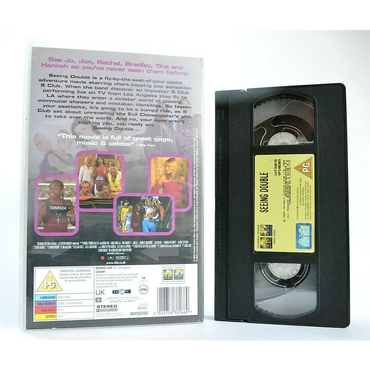 Seeing Double (2003): British Musical Comedy - Large Box - S Club 7 - Pal VHS