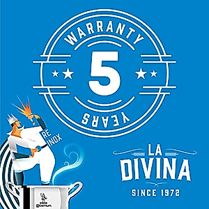 Aeternum Divina Pastarella Double Basket (Pasta Trowel) 22 cm, Suitable for Induction, Steel