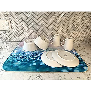 3dRose USA, Colorado, Frisco, Dillon Reservoir. Fireworks. - Dish Drying Mats (ddm-190715-1)