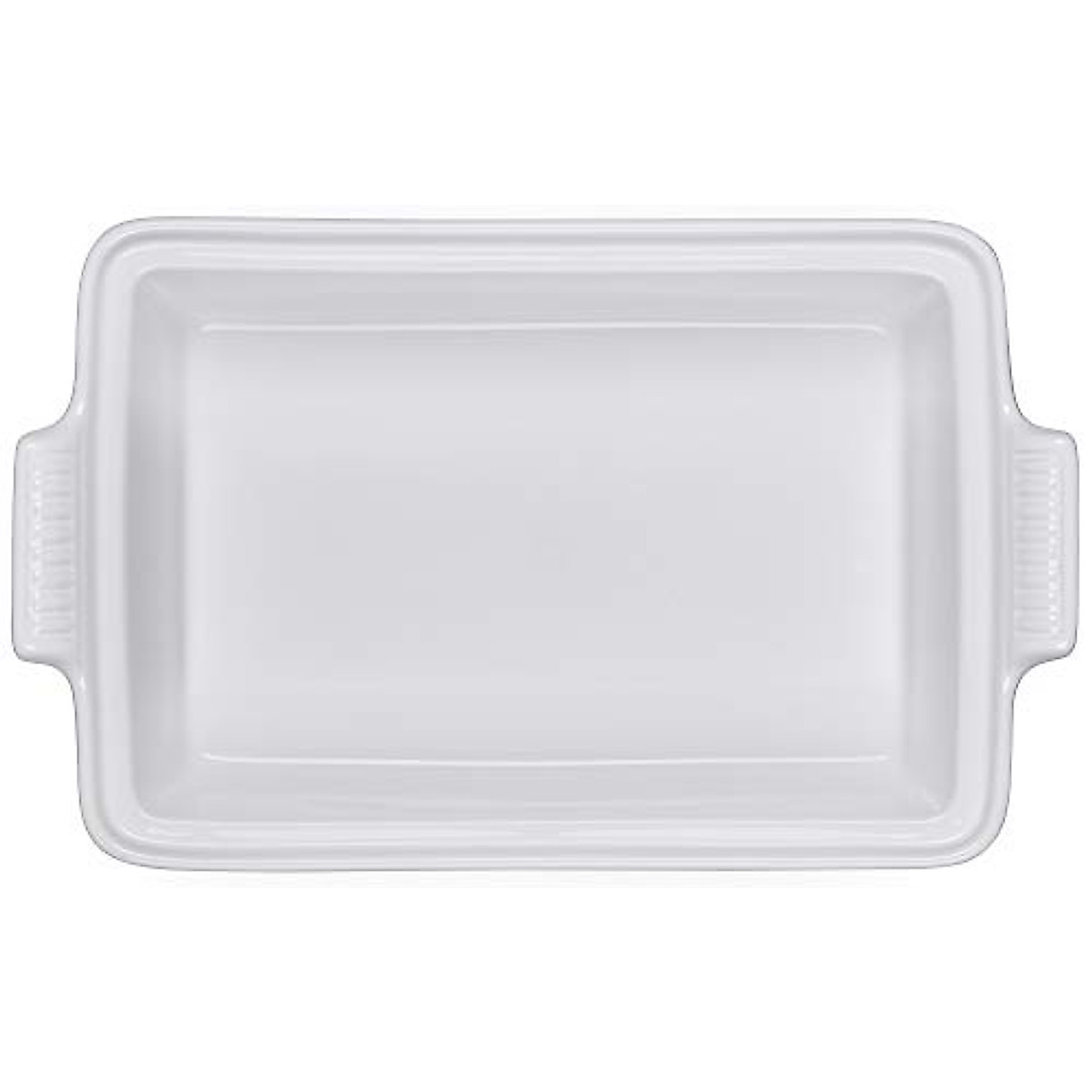 Le Creuset Stoneware Heritage Covered Rectangular Casserole, 4 qt. (12" x 9"), White