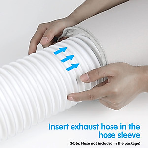 Air Jade Portable Air Conditioner Hose Cover Wrap, Insulated AC Hose Cover Sleeve, Universal Fit Portable AC Exhaust Hose with 5 inch and 5.9 inch Diameter, Gray