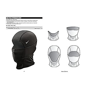 Nike PRO Hyperwarm Hydropull Hood Balaclava - Unisex - Dri-Fit Techlonogy (Black)