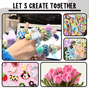 150 Pieces Black Pipe Cleaners for Hair, Pipe Cleaners Chenille Stem, Craft Pipe Cleaners, Art Pipe Cleaners, Fuzzy Sticks for Creative Home Arts and Crafts Project Decoration Supplies