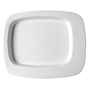 Studio Nova Compose White 14" Rectangular Serving Platter
