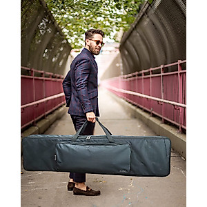Ruibo 88 Key Keyboard Gig Bag Case for Electric Piano with 10MM Cotton Padded, Waterproof 600D Oxford Gig Bag 54"x13"x6.7" / Black