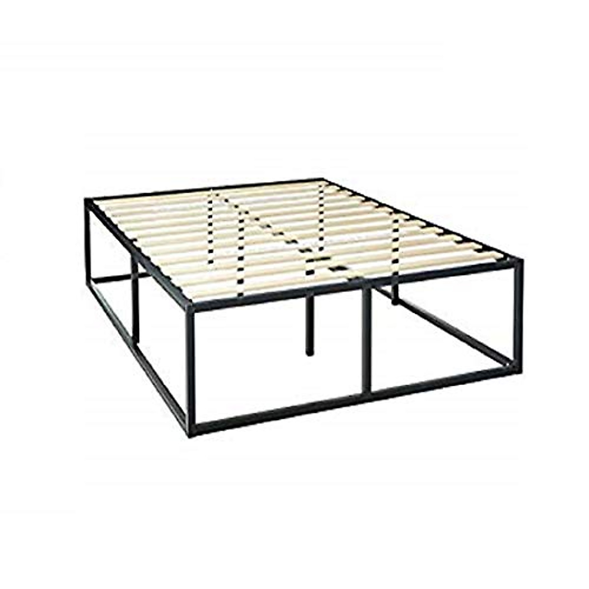 Zinus 8 Inch Green Tea Aspire Memory Foam Mattress, Full & Joseph Metal Platforma Bed Frame/Mattress Foundation/Wood Slat Support/No Box Spring Needed/Sturdy Steel Structure, Full