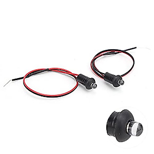 2Pcs Fake Alarm Lamp Blue Light Modification Universal 12V Vehicle Accessories Blinking LED Security Warning Lamp for Car-s Boats RVs Motorcy