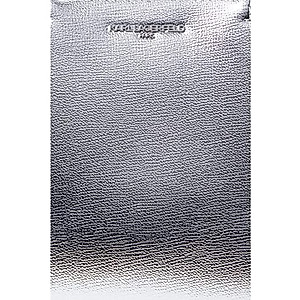 Karl Lagerfeld Paris Maybelle Solid Satchel, Silver