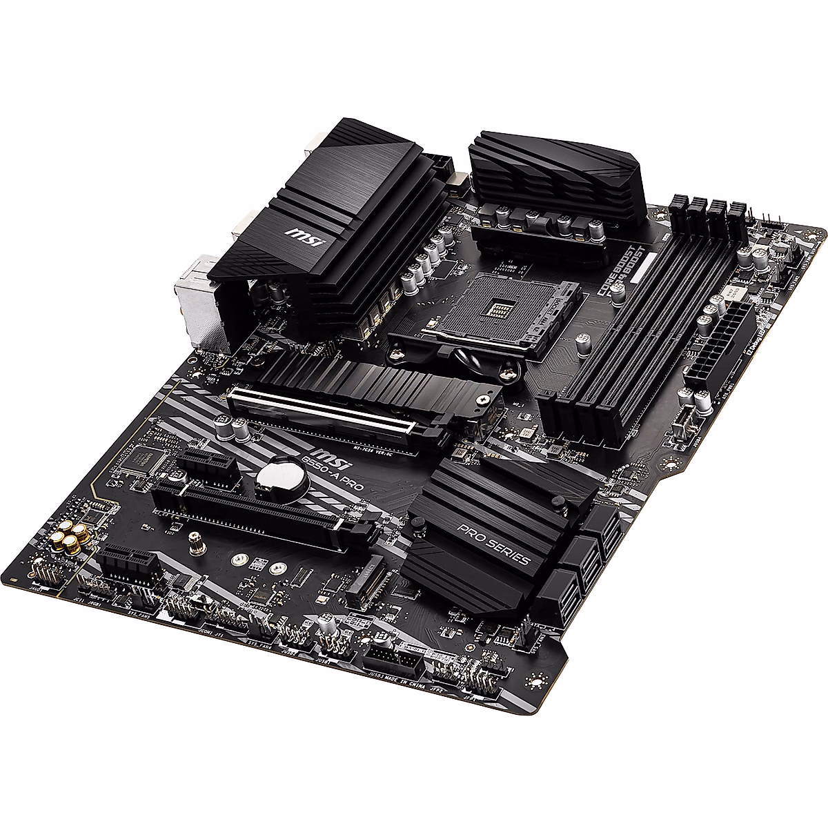 MSI B550-A PRO ProSeries Gaming PC Motherboard - AM4, DDR4, PCIe 4.0, SATA 6Gb/s, M.2, USB 3.2 Gen 2, HDMI/DP, ATX, AMD Computer Motherboards (Renewed)