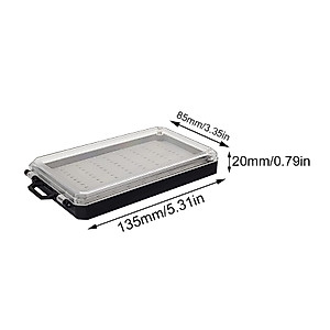Fly Box Magnet Waterproof Fly Fishing Box Smart Pocket Size Fishing Storage Fishing Tackle Case(M)
